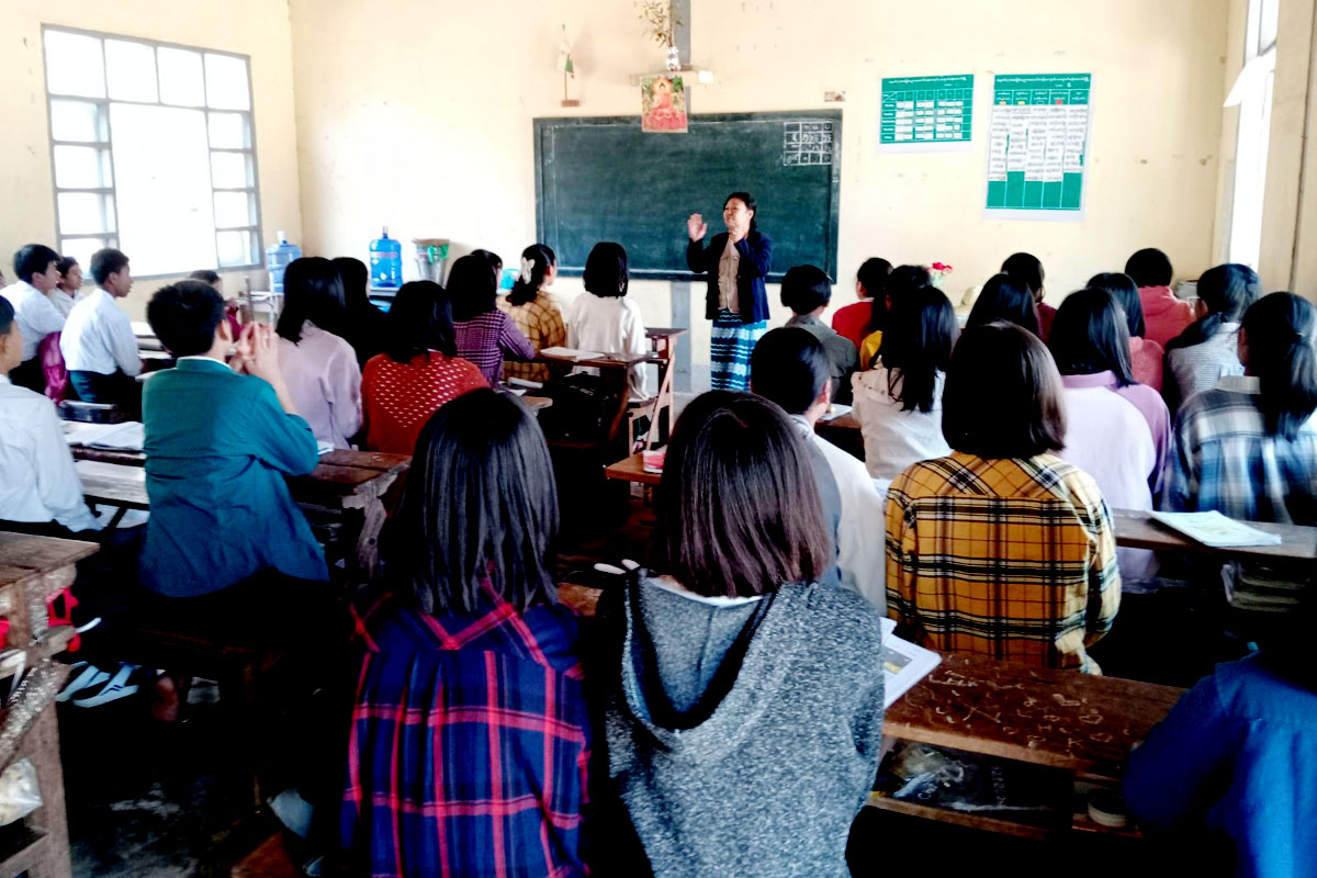 ကျောက်ပန်းတောင်းမြို့နယ်တွင် ၇၈ နှစ်မြောက် ပြည်ထောင်စုနေ့အထိမ်းအမှတ် ထုတ်ဝေသည့် သတင်းစကားလက်ကမ